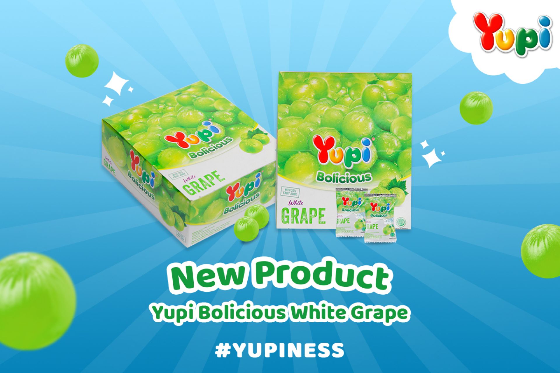 New Product: Yupi Bolicious White Grape